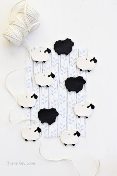 DIY Air Dry Clay Sheep And Rabbits - Thistle Key Lane